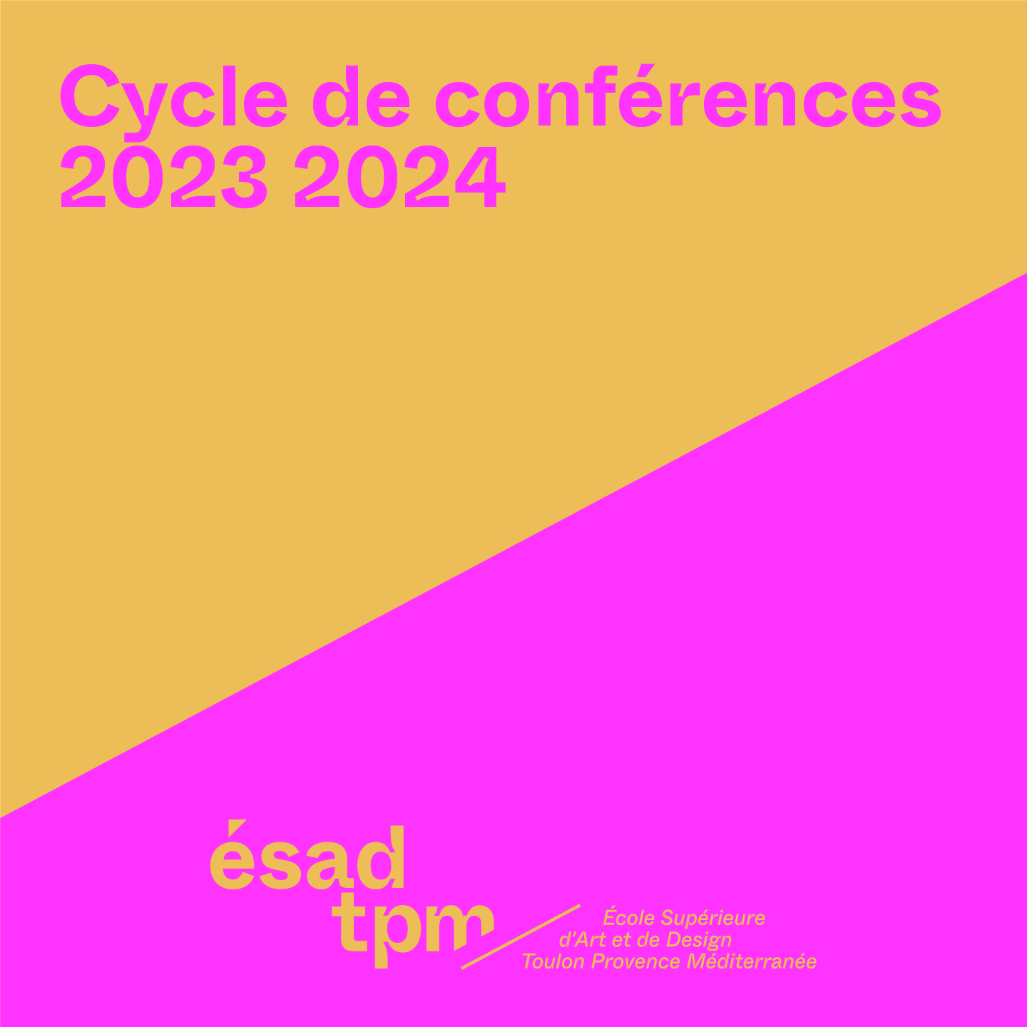 Conférences - École Supérieure d'Art et Design - Toulon Provence ...